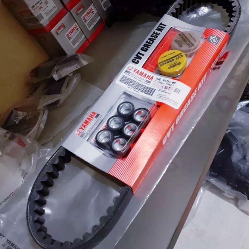 Jual VANBELT VBELT ASSY YIMM (Y1-44D) SET ROLLER GEMUK CVT YAMAHA XEON ...
