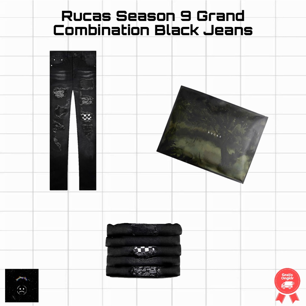 Jual RUCAS SEASON 9 GRAND COMBINATION BLACK JEANS BNIP & USED | Shopee ...