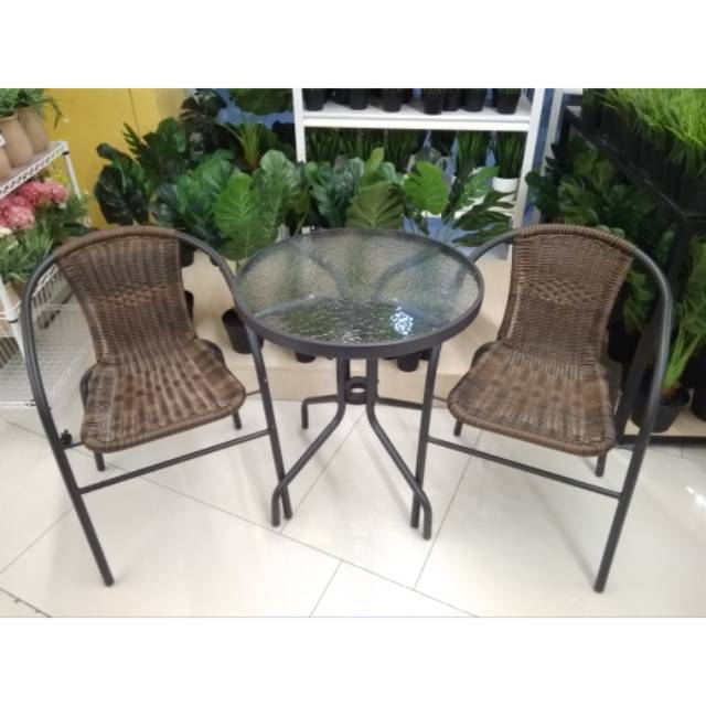 Jual Informa Set Meja Kursi Outdoor / Kursi Teras (1 Meja + 2 Kursi ...