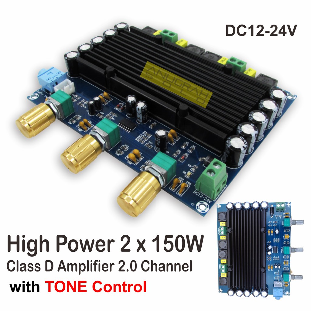 Jual High Power Class D Digital Power Amplifier Board Kit Module 2x150W ...