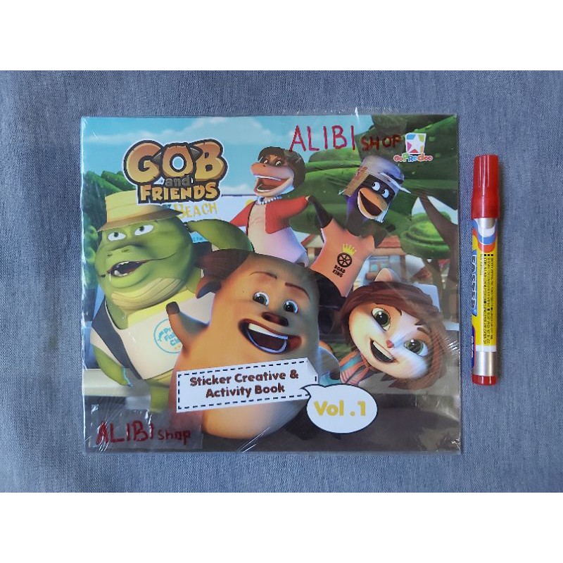 Jual Buku aktivitas sticker puzzle Gob and friends, volume 1 dan 2 ...
