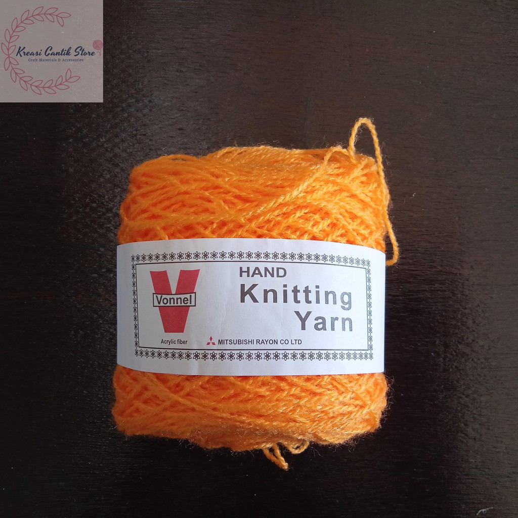 Jual Benang Wol / Benang Rajut Wool Per Roll Warna - Orange Muda ...