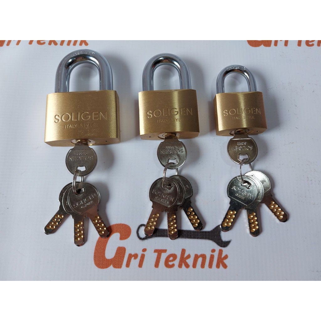 Jual ORIGINAL!!! TIPE SHORT - GEMBOK KUNINGAN SOLIGEN TIPE LEHER PENDEK ...