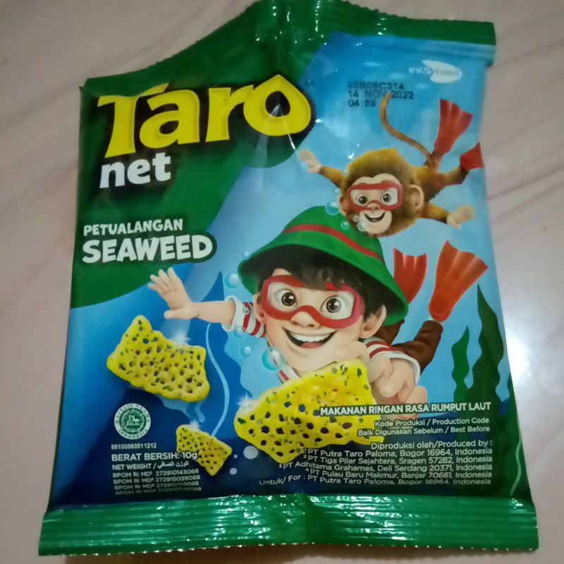 Jual TARO NET SEAWEED RASA RUMPUT LAUT 10 GR KADO PARCEL ULANG TAHUN ...