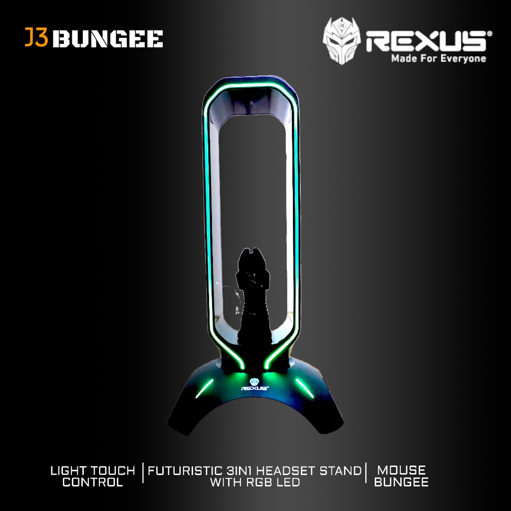 Jual Headset Stand Rexus Bungee J3 RGB | Shopee Indonesia