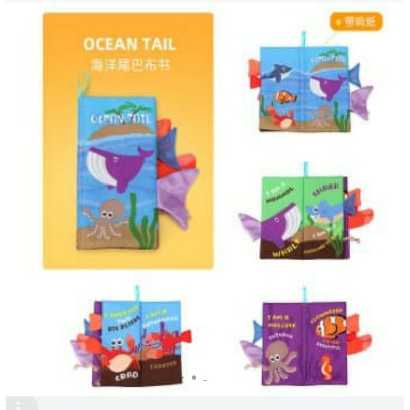 Jual BABY ANIMAL TAIL BOOK/BUKU BAYI/SOFT BOOK ATAU BUKU BANTAL BAYI ...