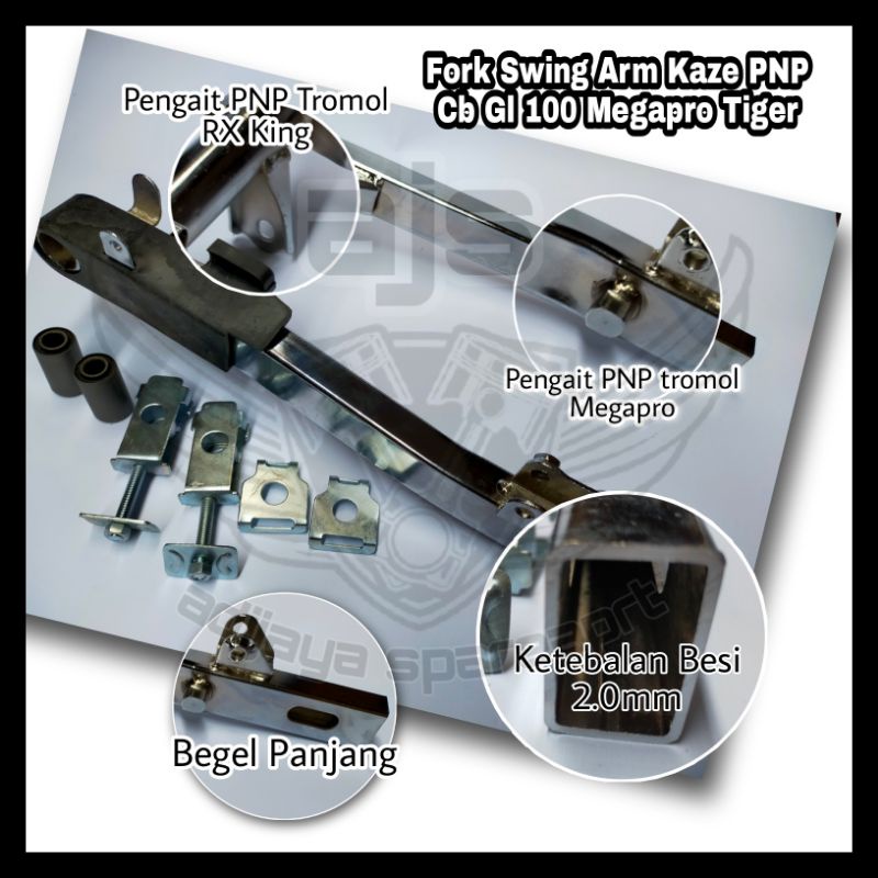 Jual FULLSET FORK FOROK SWING ARM AREM LENGAN AYUN KAZE KAZZE KAZER ...