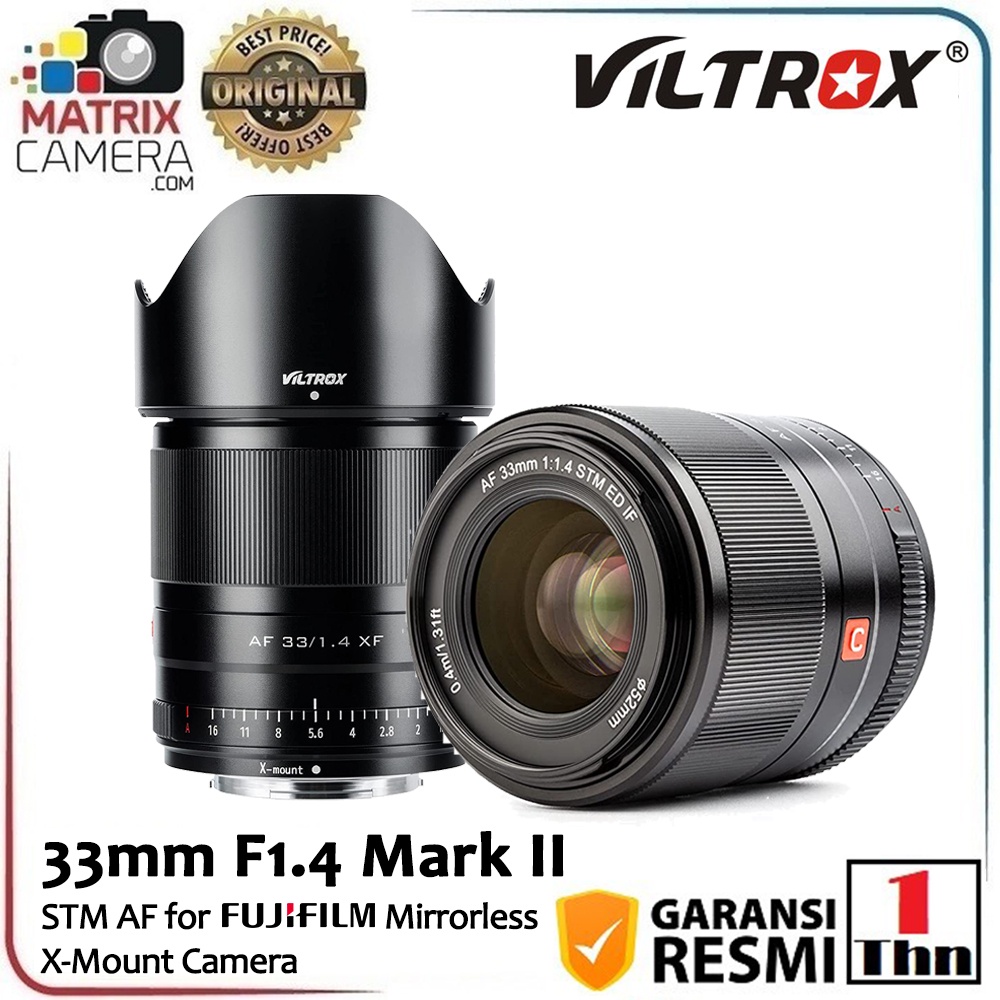 Jual Viltrox Lensa 33mm F1 4 Mark Ii Stm Af Lens For Fujifilm Fx Mount
