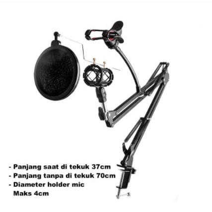 Jual Paket Simpel Stand Microphone Condeser | Mikrofon Kondeser ...