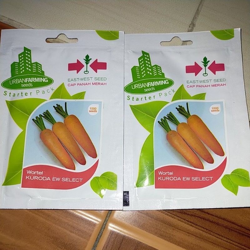 Jual bibit benih wortel urban farming cap panah merah | Shopee Indonesia