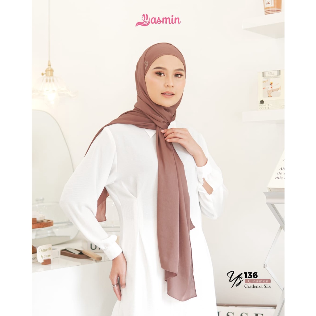 Jual Jilbab Pashmina Silk Yasmin Hijab Ori Ys 136 pashmina preimum ...