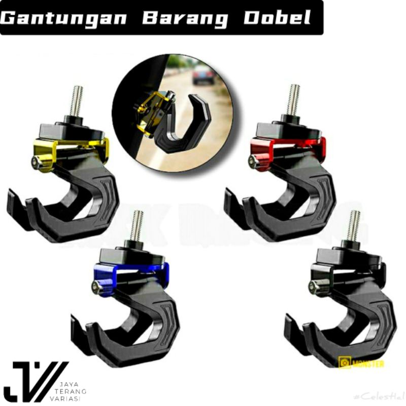 Jual Gantungan Motor Stelan Cabang 2 Universal / Gantungan motor ...