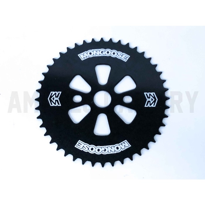 Jual GIR DEPAN SPROCKET BMX 44T MONGOOSE BLACK HI TEN STEEL ORIGINAL ...