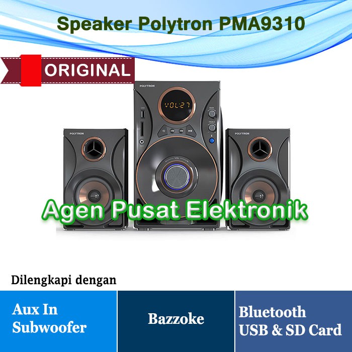 Jual Speaker Polytron Pma 9310 Multimedia Audio Portable Bluetooth Usb