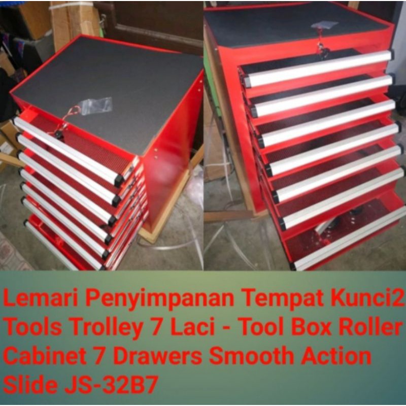 Jual LEMARI PENYIMPANAN TEMPAT KUNCI_KUNCI tool boox / tool cabinet trolley 7 laci | Shopee ...