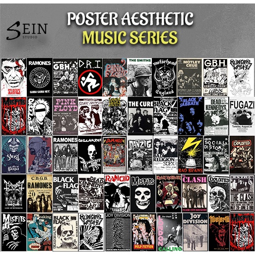 Jual SEIN - Poster A4 Aesthetic Music Series Wall Poster | Shopee Indonesia