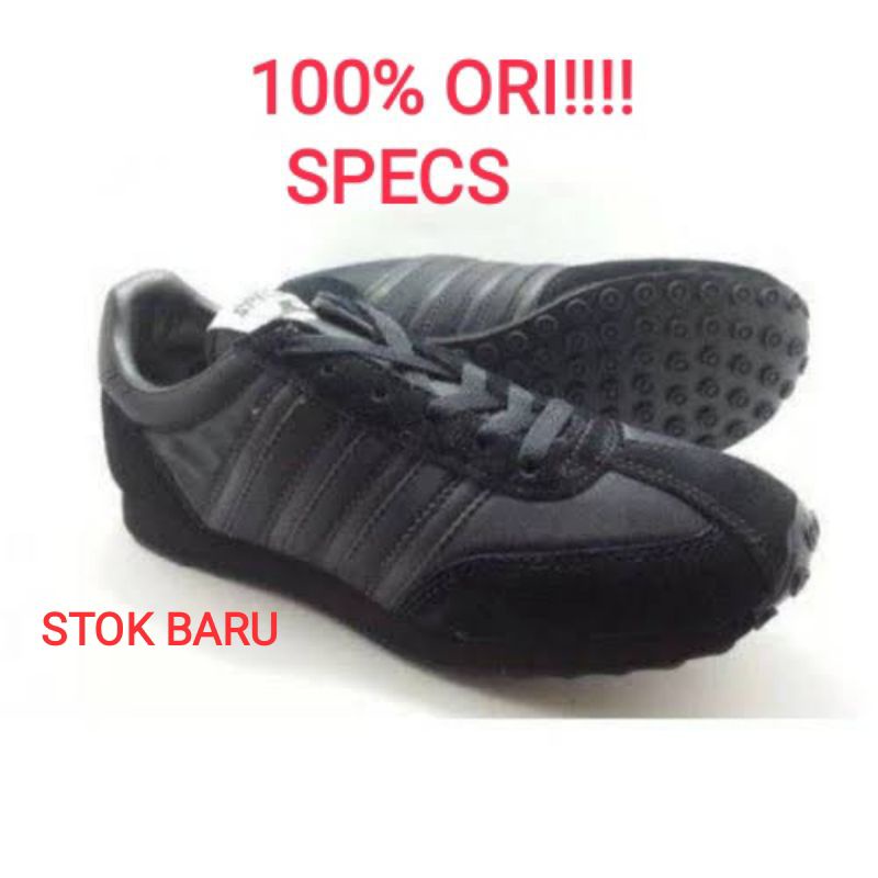 Jual 100%ORI Sepatu sekolah SPECS 104 hitam polos anak anak laki laki ...