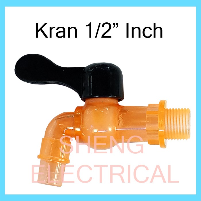 Jual kran air/ keran air plastik ukuran 1/2" atau 1/2 in | Shopee Indonesia