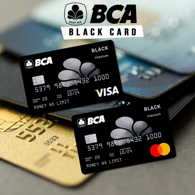 Jual BCA BLACK CARD | STICKER ATM / KARTU ATM / DEBIT / CREDIT CARD ...