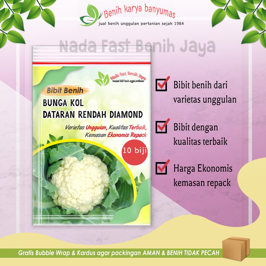 Jual 10 biji Benih sayuran biji kol dataran rendah diamond - bibit ...