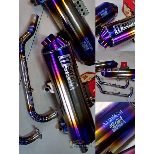 Jual knalpot it salaya titanium for pcx 150 pcx 160 | Shopee Indonesia