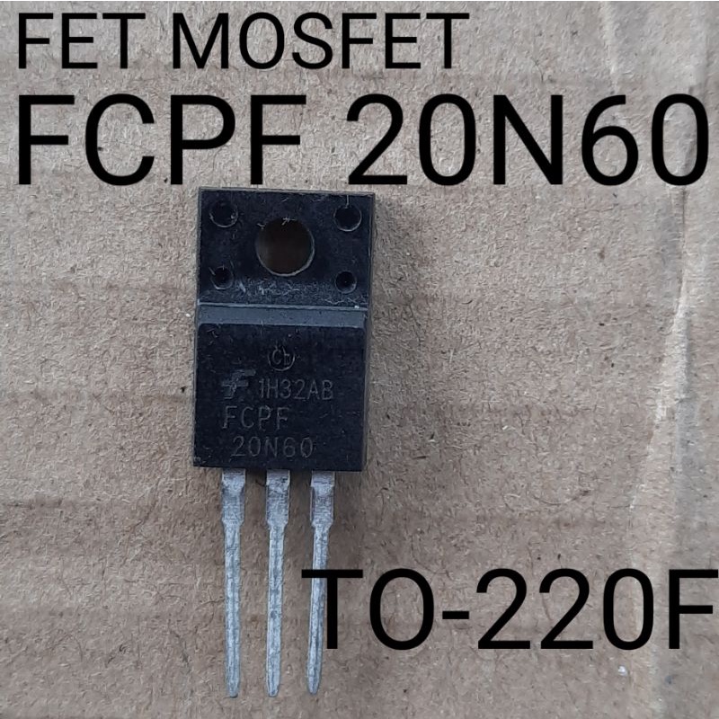 Jual MOSFET FET FCPF20N60 20N60 FQPF20N60 FQPF 20N60 TO-220 TO-220F | Shopee Indonesia