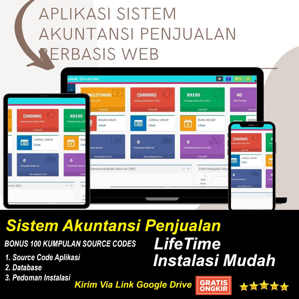 Jual Aplikasi Sistem Akuntansi Penjualan Berbasis WEB | Shopee Indonesia