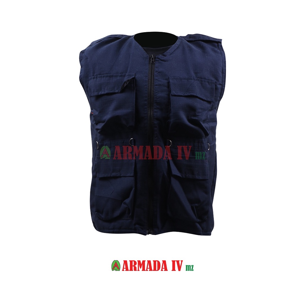 Jual Rompi Kain Bahan Ripstok Biru Dongker Polos | Shopee Indonesia