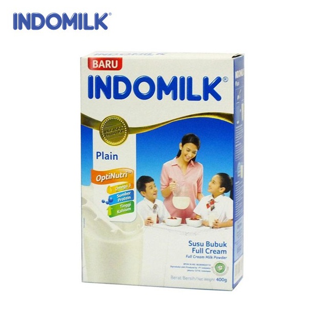 Jual INDOMILK REGULER FULL CREAM 400G (6331) | Shopee Indonesia