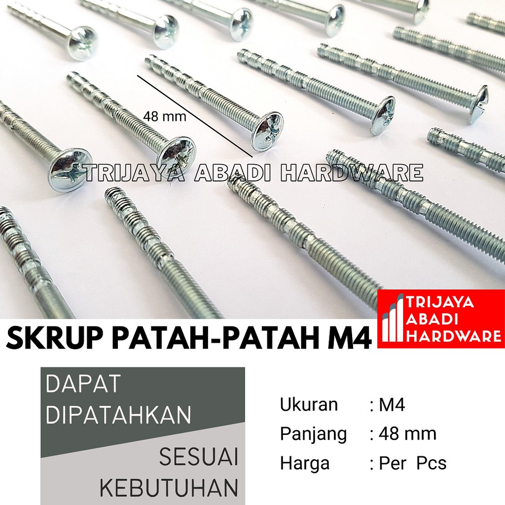 Jual Skrup Patah Patah M4 Baut Sekrup Tarikan Handle Knob | Shopee ...