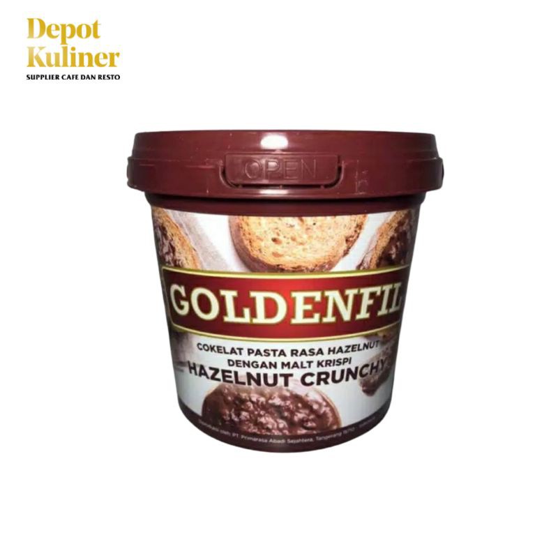 Jual GOLDENFIL 1 KG Goldenfil Hazelnut Crunchy 1kg Selai Coklat ...