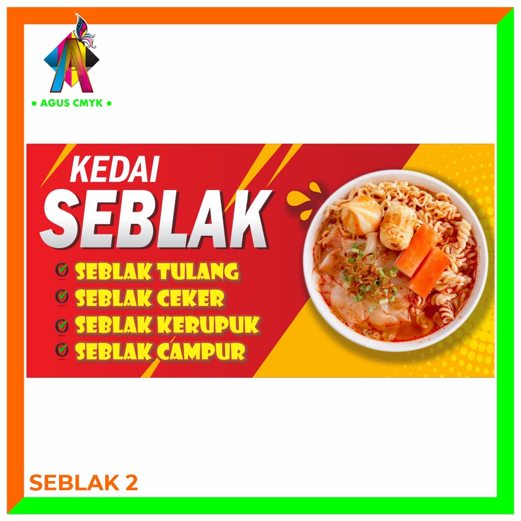 Jual SPANDUK / BANNER WARUNG SEBLAK | Shopee Indonesia
