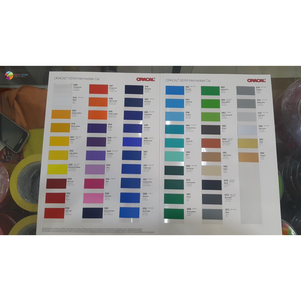 Jual Sticker Oracal 651 Doff/ Matt | Shopee Indonesia
