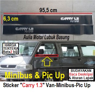 Jual sticker stiker merk tulisan list pintu suzuki carry futura van ...