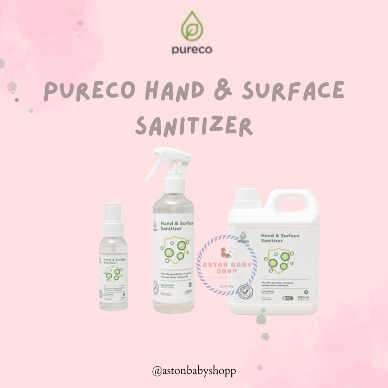 Jual Pureco Hand & Surface Sanitizer 60 ml/ 250 ml/ Refill 900 ml ...