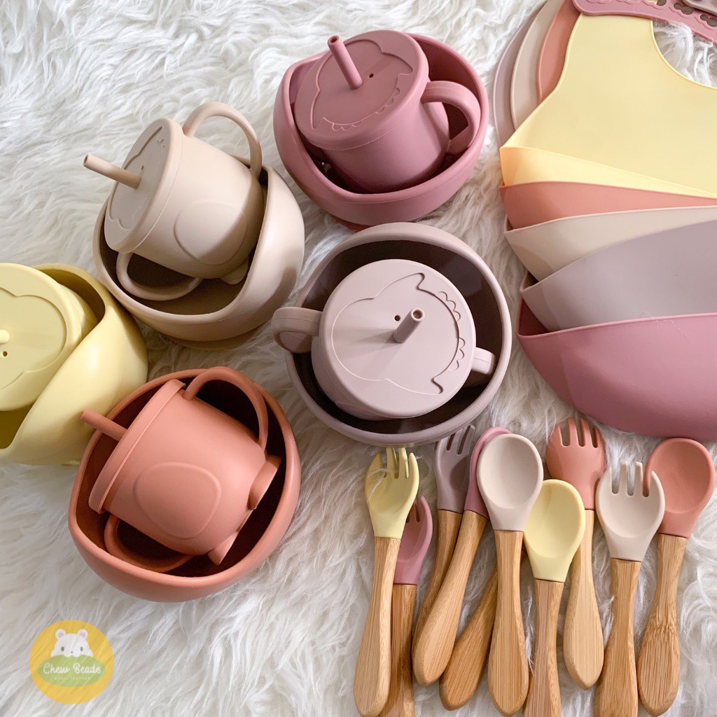 Jual One Tone Color Lunch Set/ 1 Set Peralatan Makan Bayi | Shopee ...