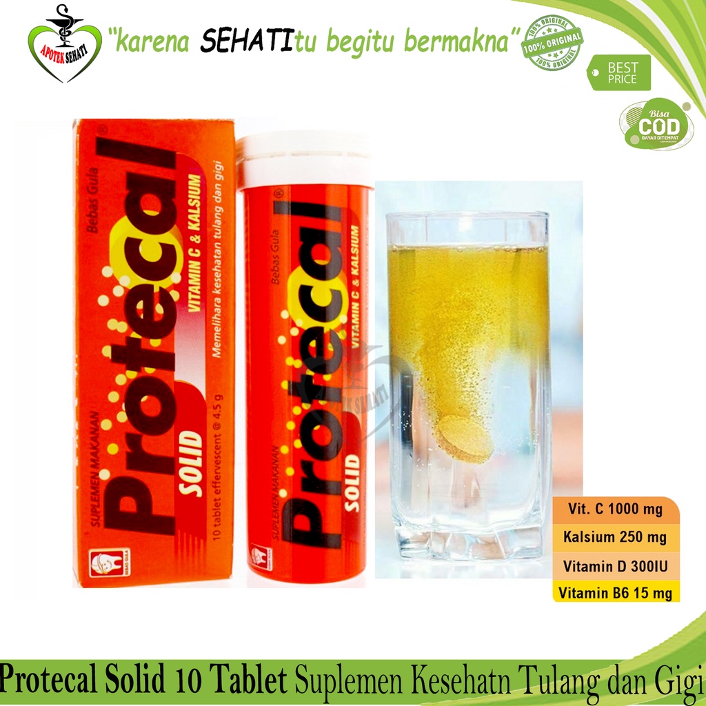 Jual Protecal Solid Effervescent Isi 10 | Shopee Indonesia