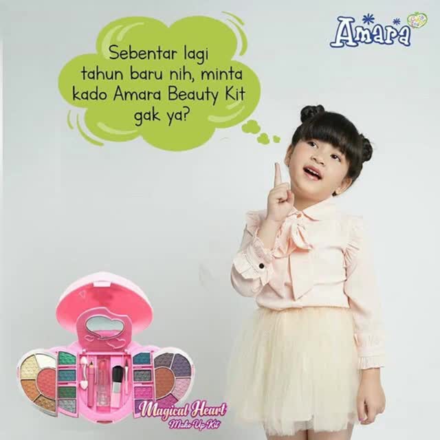 Jual Amara Beauty Kit Magical Heart Believix Power / Make Up Anak ...