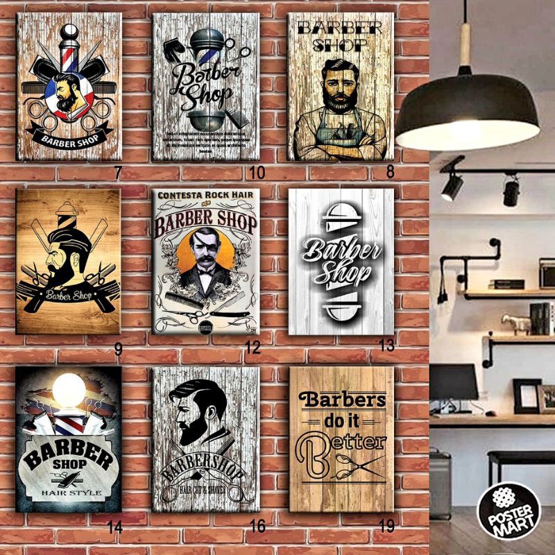 Jual POSTER BARBERSHOP PANGKAS RAMBUT DAN MODEL RAMBUT A3 | Shopee ...