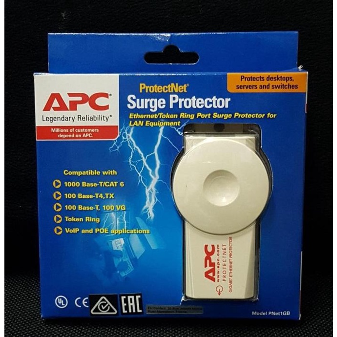 Jual APC Surge Protector LAN RJ45 Utp Cat5 / Cat6 PNET1GB | Shopee ...