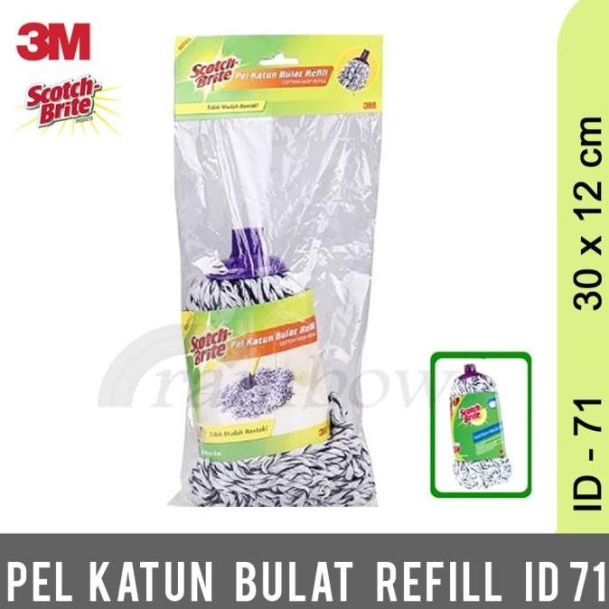 Jual 3M Scotch Brite Pel Katun Bulat Refill / Isi Ulang Pel Kain Katun ...