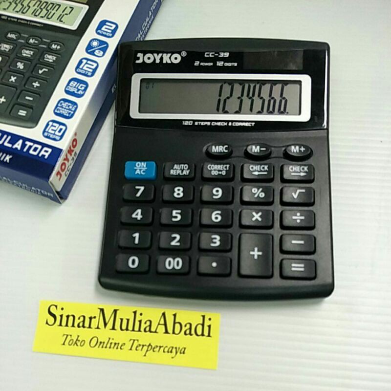 Jual Kalkulator 12 Digit Joyko CC-39 / Calculator 12 Digit extra fungsi ...