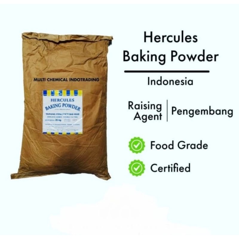 Jual BAKING POWDER HERCULES DOUBLE ACTING 500 GR ( REPACK) | Shopee ...