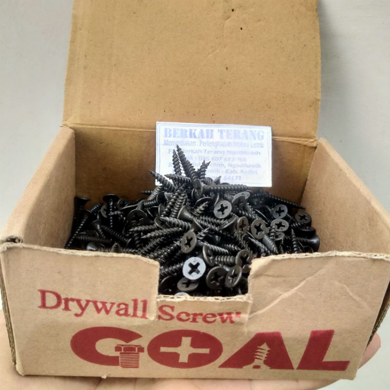 Jual Sekrup Gypsum Baja / Baut Skrup Kayu Drywall Screw 6x1 6x1-1/2 6x2 ...