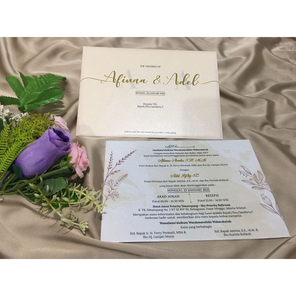 Jual Undangan Hard Cover Elegant | Shopee Indonesia