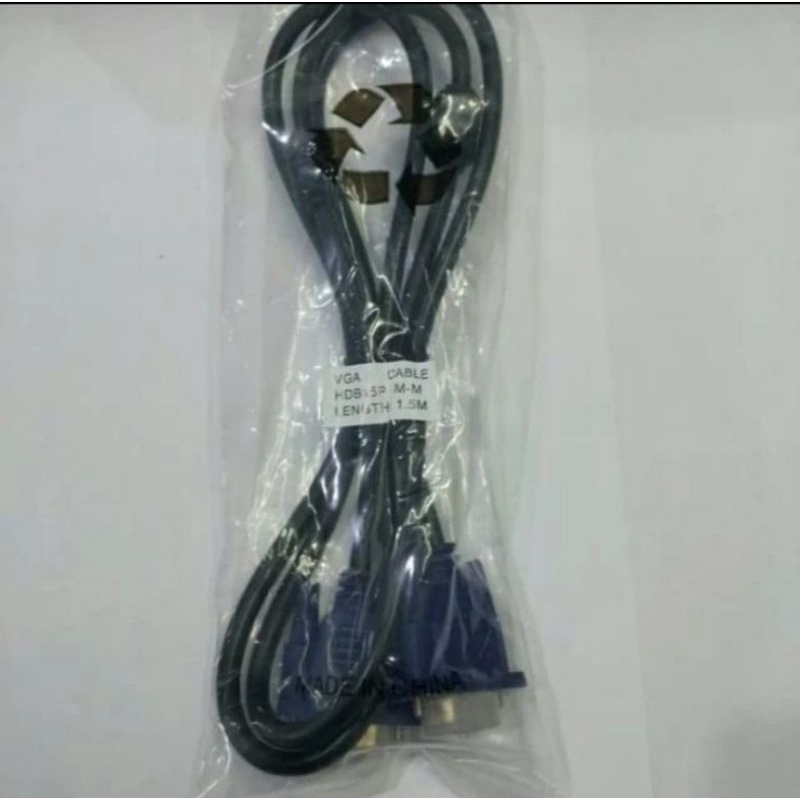 Jual KABEL VGA 1,5 METER KEPALA BIRU HQ | Shopee Indonesia
