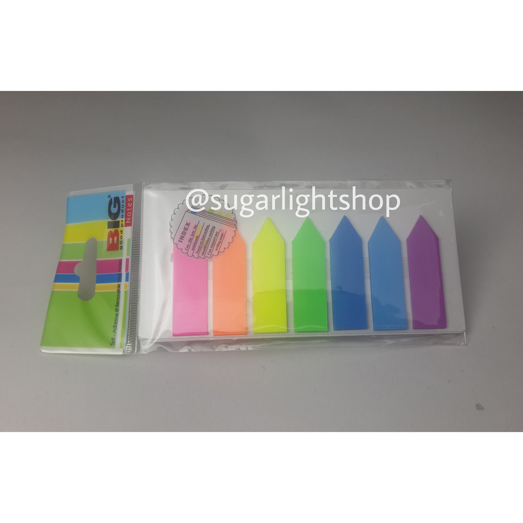 Jual Sticky Note Plastik Bentuk Panah 7 Warna, Stick Marker, Penanda ...