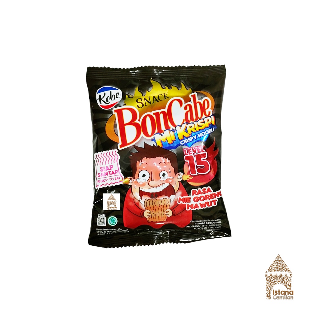 Jual Kobe BonCabe Mi Krispi Level 15 Rasa Mie Goreng Mawut 30 Gram ...