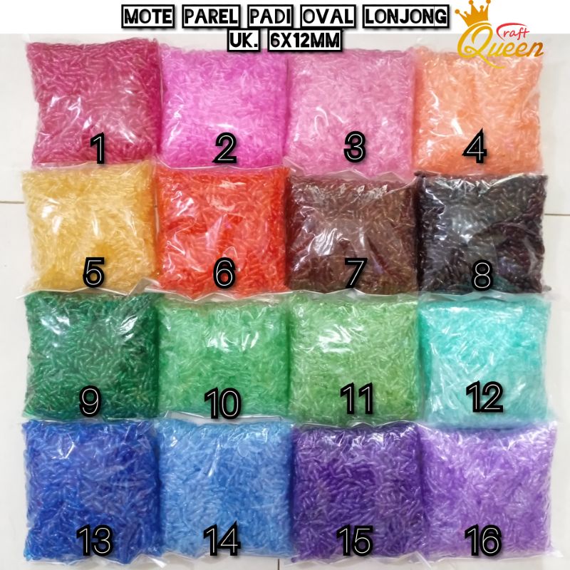 Jual (±450gr) mote manik parel PADI OVAL LONJONG | Shopee Indonesia