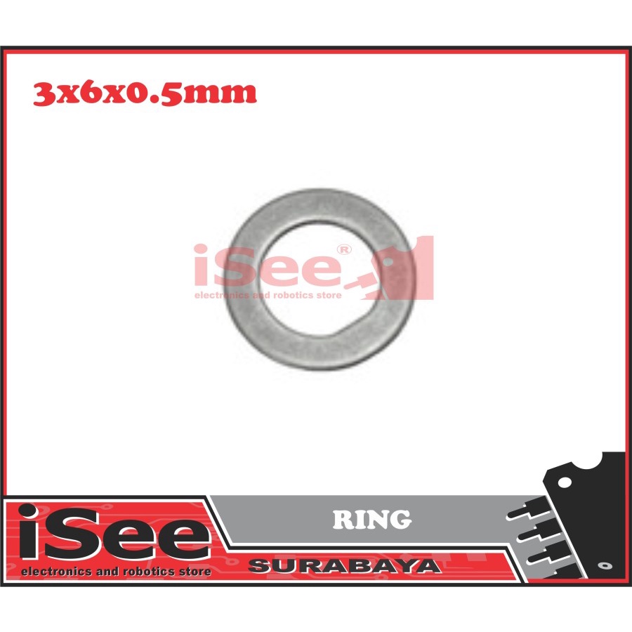Jual Ring Plat besi baut screw skrup scrup M3 M 3mm x 6mm x 0.5mm 3x6x0 ...